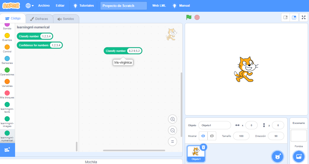 Recognition of number sets - LML - ArtificiaI Intelligence made easy